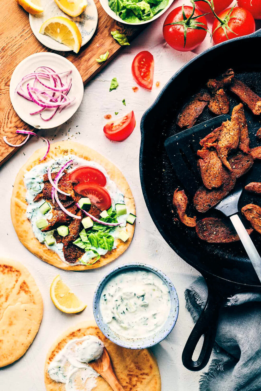 Vegan Gyros (Seitan) - Evergreen Kitchen