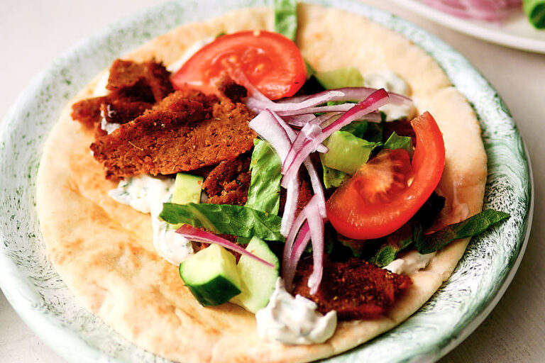 Vegan Gyros (Seitan) - Evergreen Kitchen