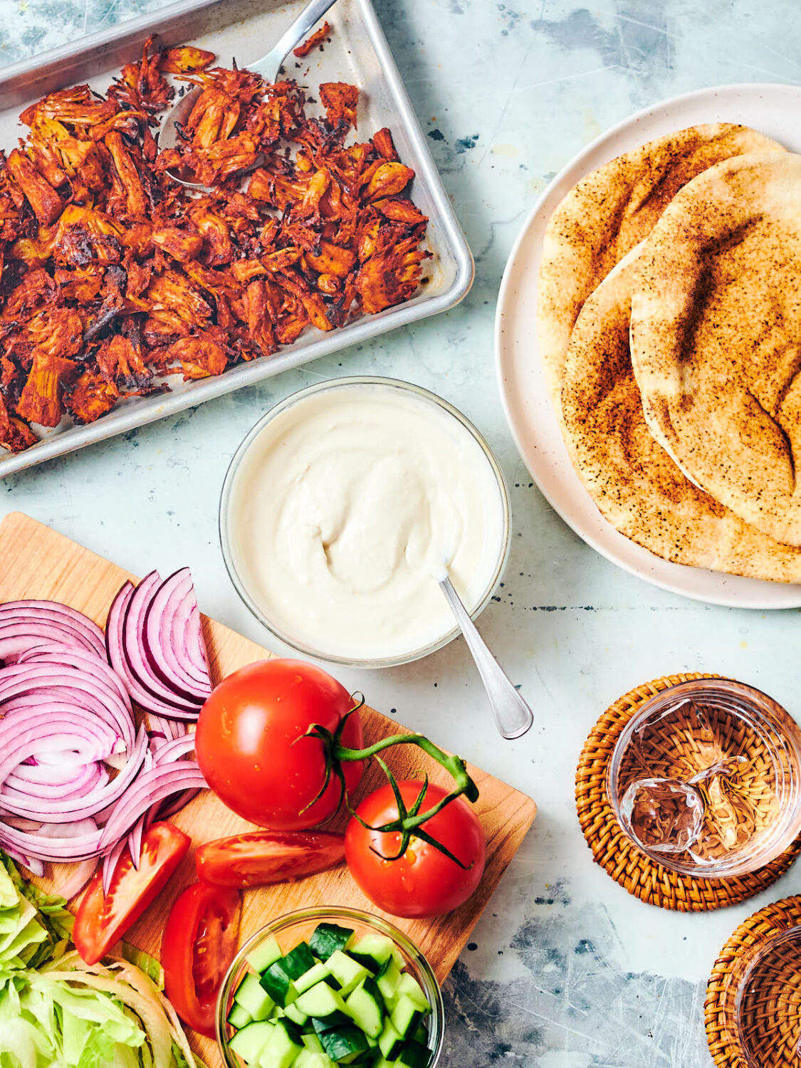 Shawarma Sauce (Tahini Yogurt Sauce) - Evergreen Kitchen