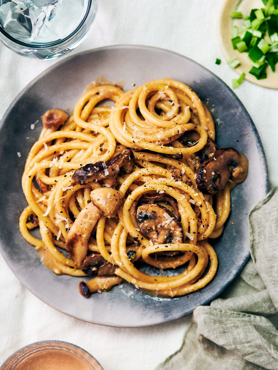 Mushroom Miso Pasta (Without Cream) - Evergreen Kitchen