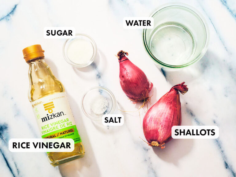 Quick Pickled Shallots (No Cook) - Evergreen Kitchen